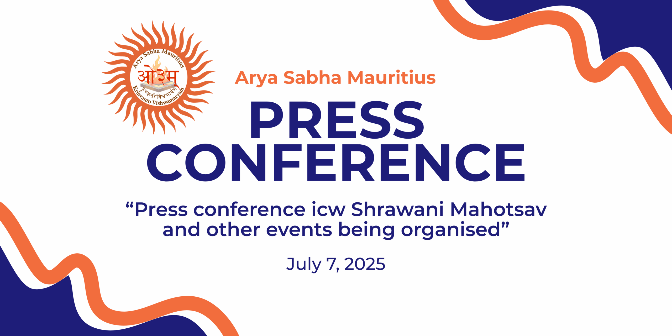Press conference icw Shrawani Mahotsav and other events being organised ...